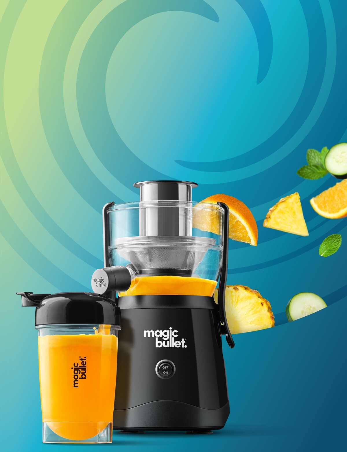 Magic Bullet Mini Juicer, MBJ07110K - Food Processors, Mixers & Blenders