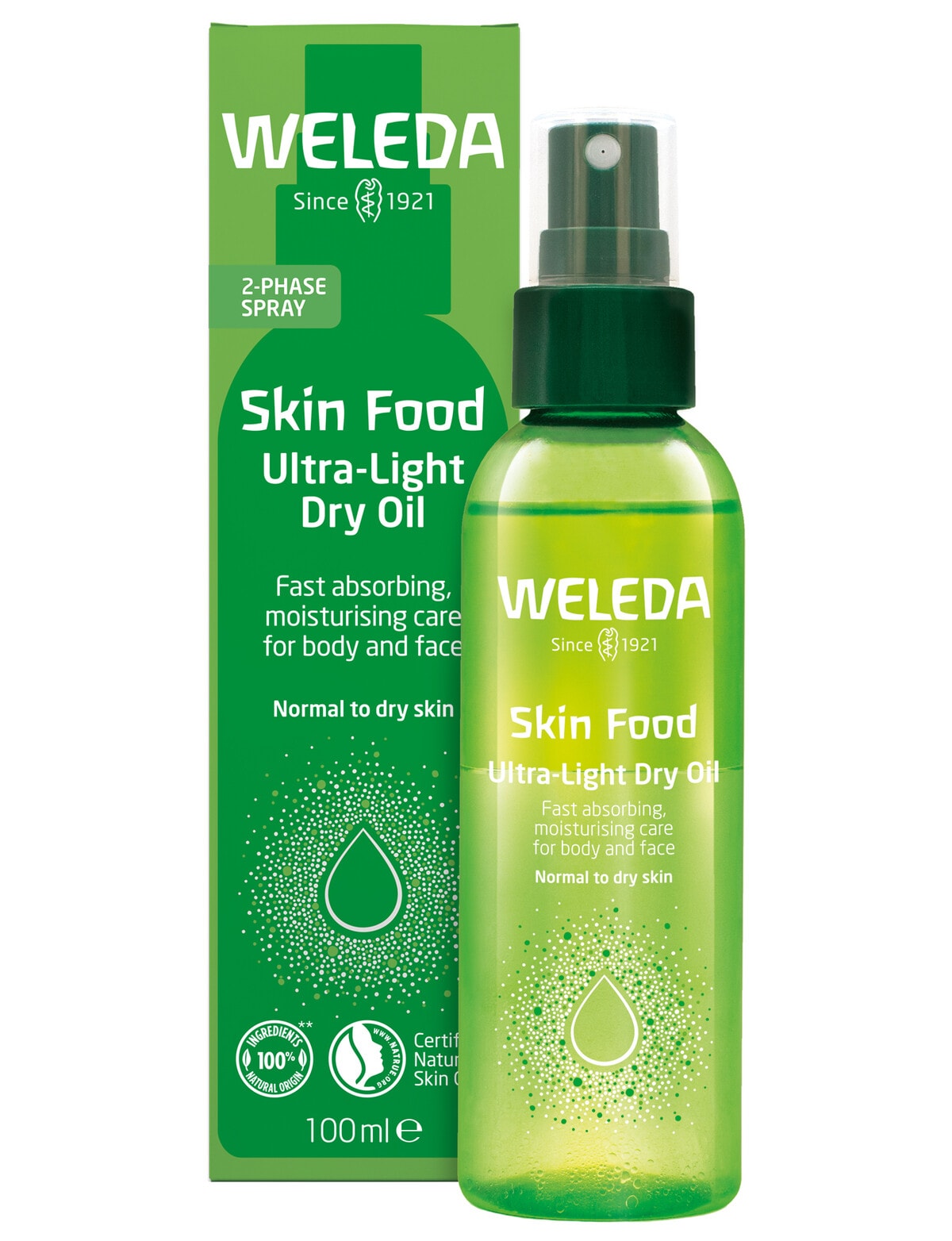 Weleda Skin Food Ultra-Light Dry Oil, 100ml - Body Oils