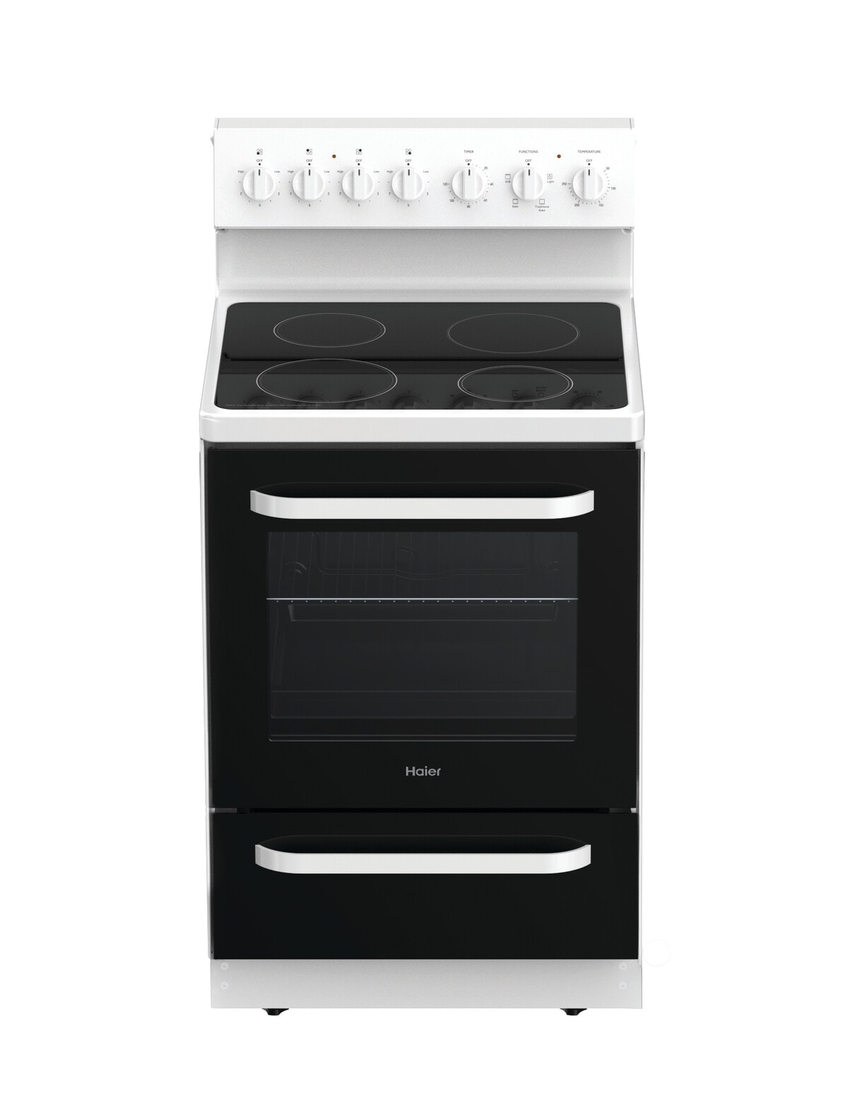 Haier 60cm Free Standing Electric Cooktop, Ceramic, HOR60S4CERW1 ...