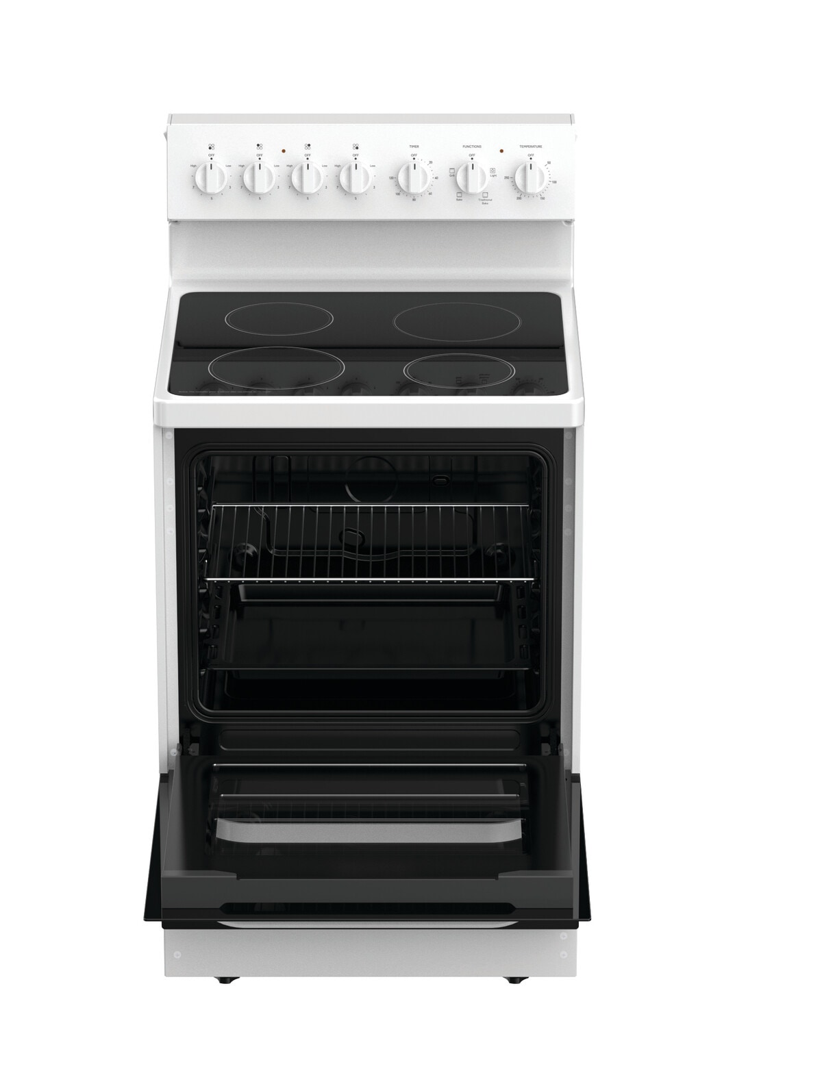 Haier 60cm Free Standing Electric Cooktop, Ceramic, HOR60S4CERW1 ...