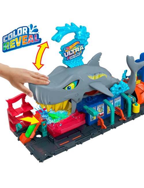 Hot Wheels Ultra Shark Car Wash - Toys Clearance