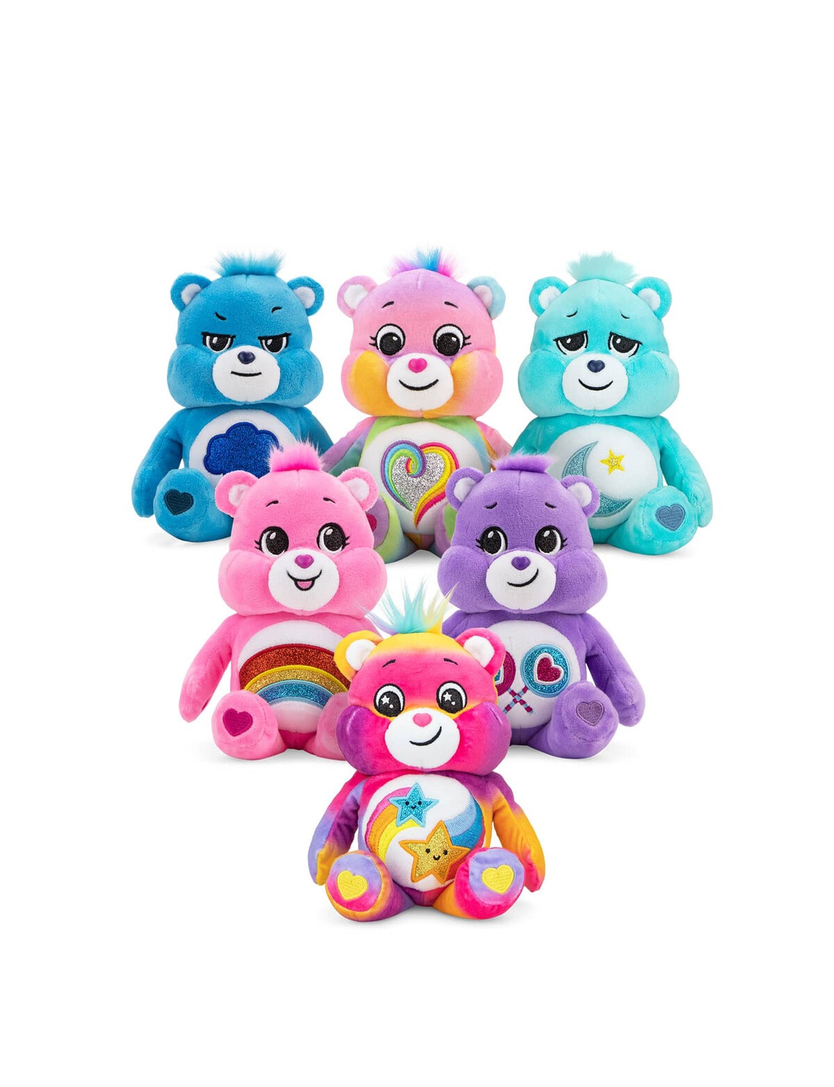 Care Bears Fun Size Glitter Soft Toy, Assorted - Soft Toys
