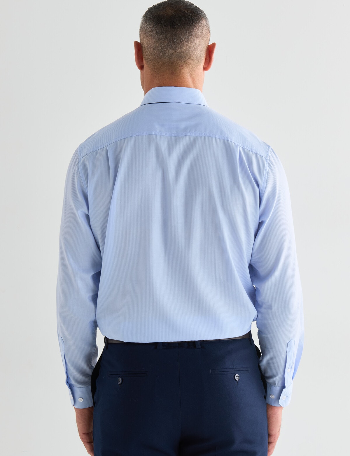 Chisel New Herringbone Long Sleeve Shirt, Light Blue - Formal Shirts