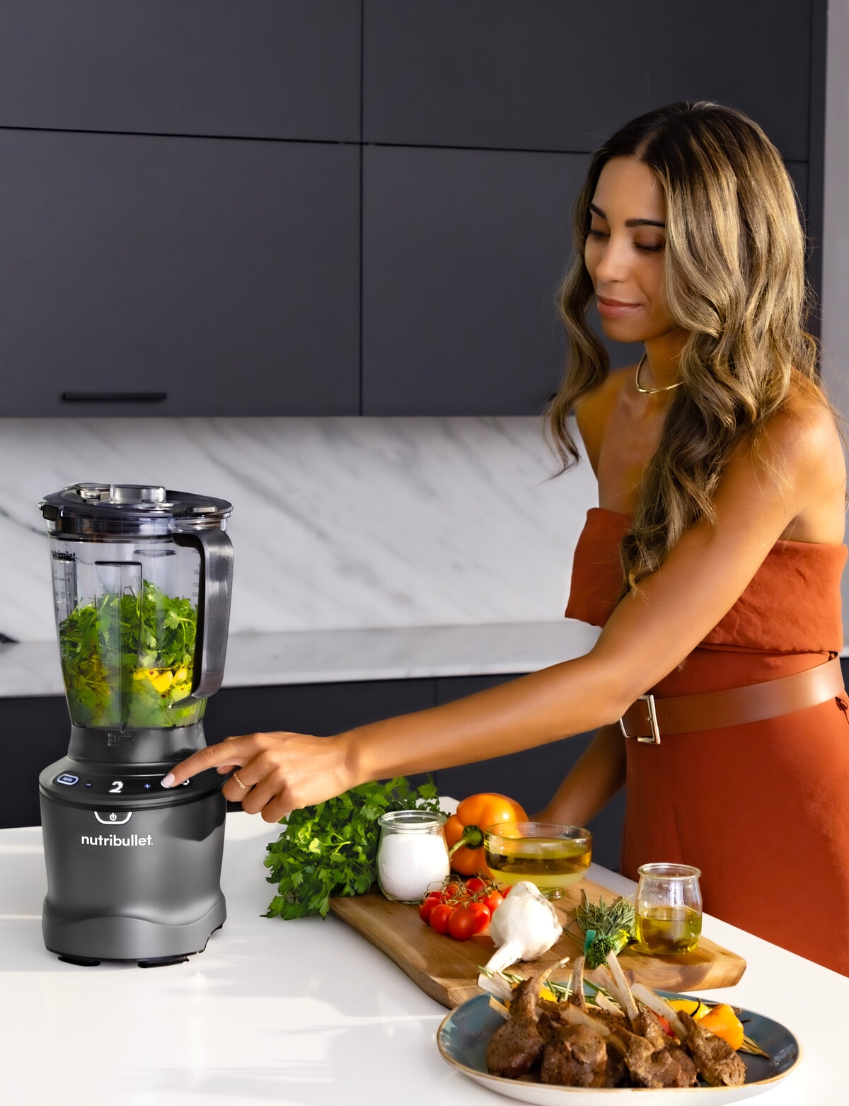 NutriBullet Smart Sense Blender Combo, Black, NBF07700-1507 - Food ...
