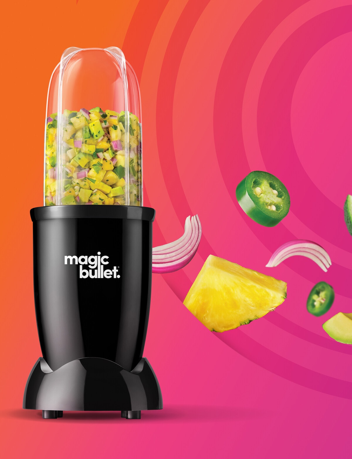 Magic Bullet 11-Piece 200W Blender, Black, MBR-1107AK - Food Processors ...