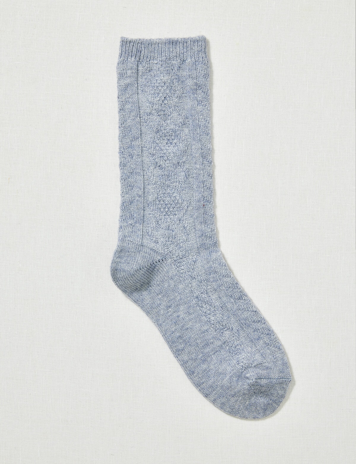 Simon De Winter Winter Warm Diamonds Crew Sock, Royal Shadow Marle - Socks
