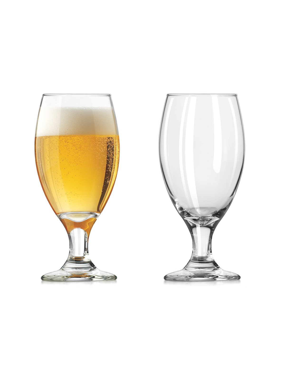 Stevens Beer Glass, 430ml, Set of 6 - Drinkware