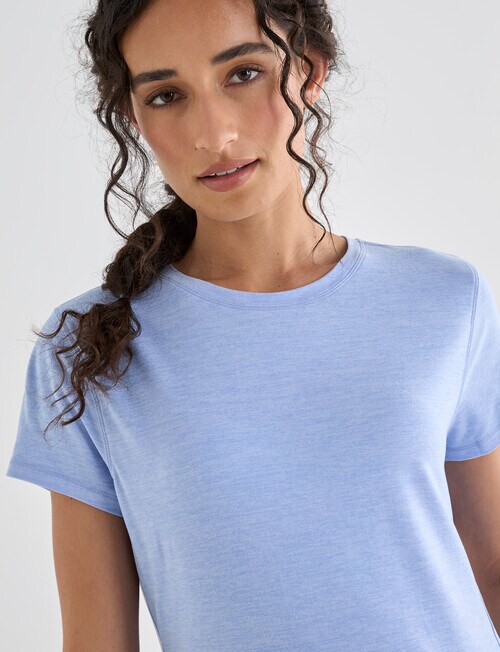 Superfit Limitless Short Sleeve Tee, Glacial Blue - Activewear