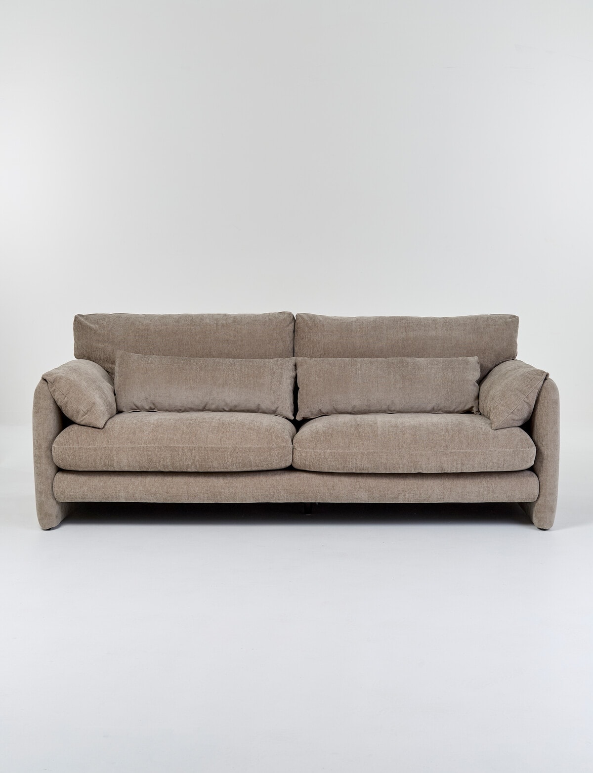 LUCA Furniture Seattle Fabric 3 Seater Sofa - Sofas