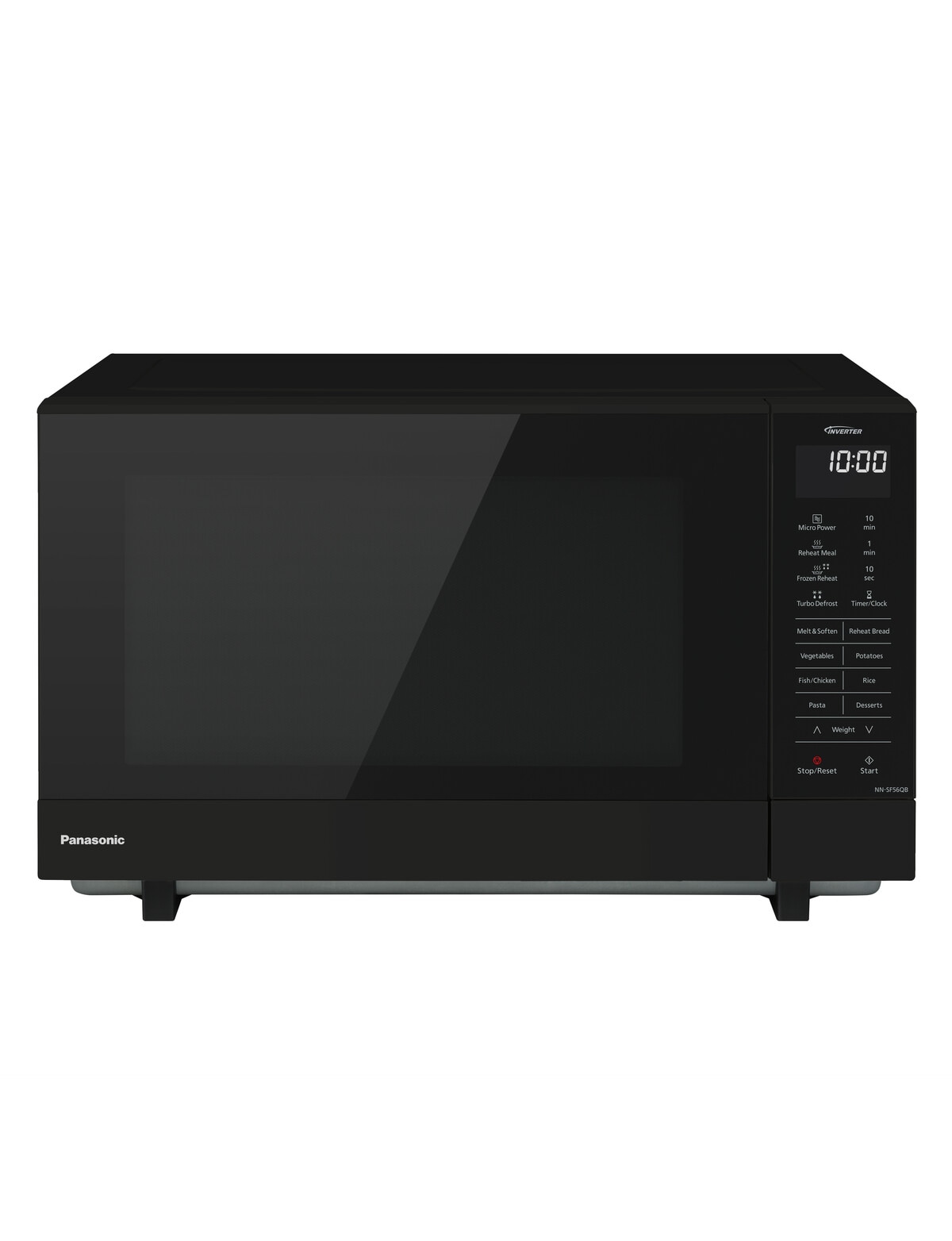 Panasonic 27L Flatbed Inverter Microwave, Black, NN-SF56QBQPQ ...