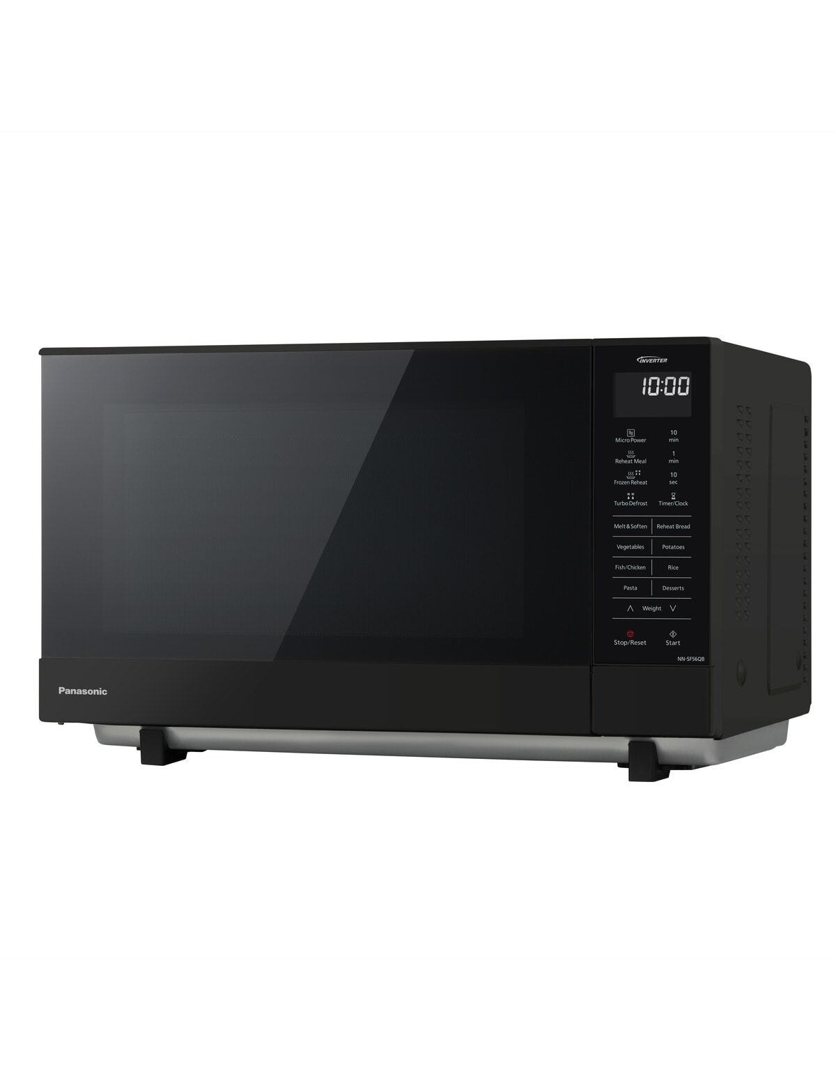 Panasonic 27L Flatbed Inverter Microwave, Black, NN-SF56QBQPQ ...