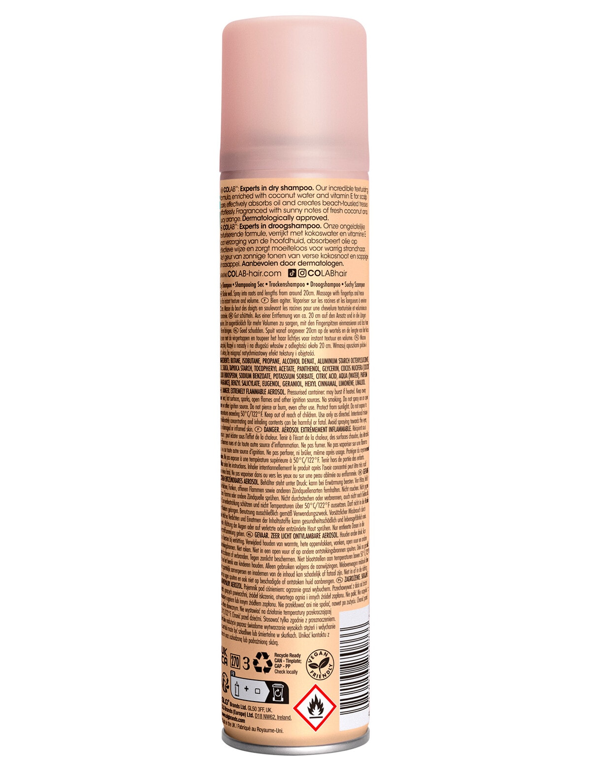 CoLab Dry Shampoo Beach Texture, 200ml - Hair Care & Brushes