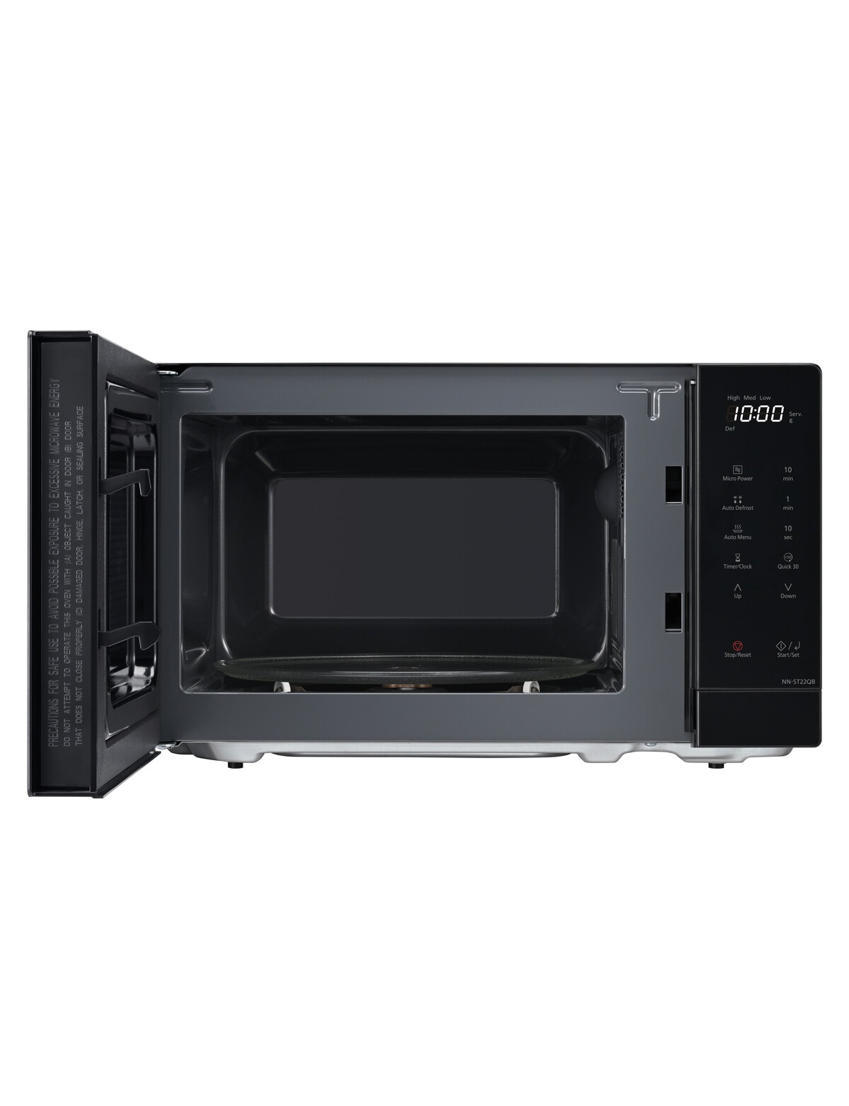 Panasonic 20L Non Inverter Microwave, Black, NN-ST22QBQPQ - Microwaves ...