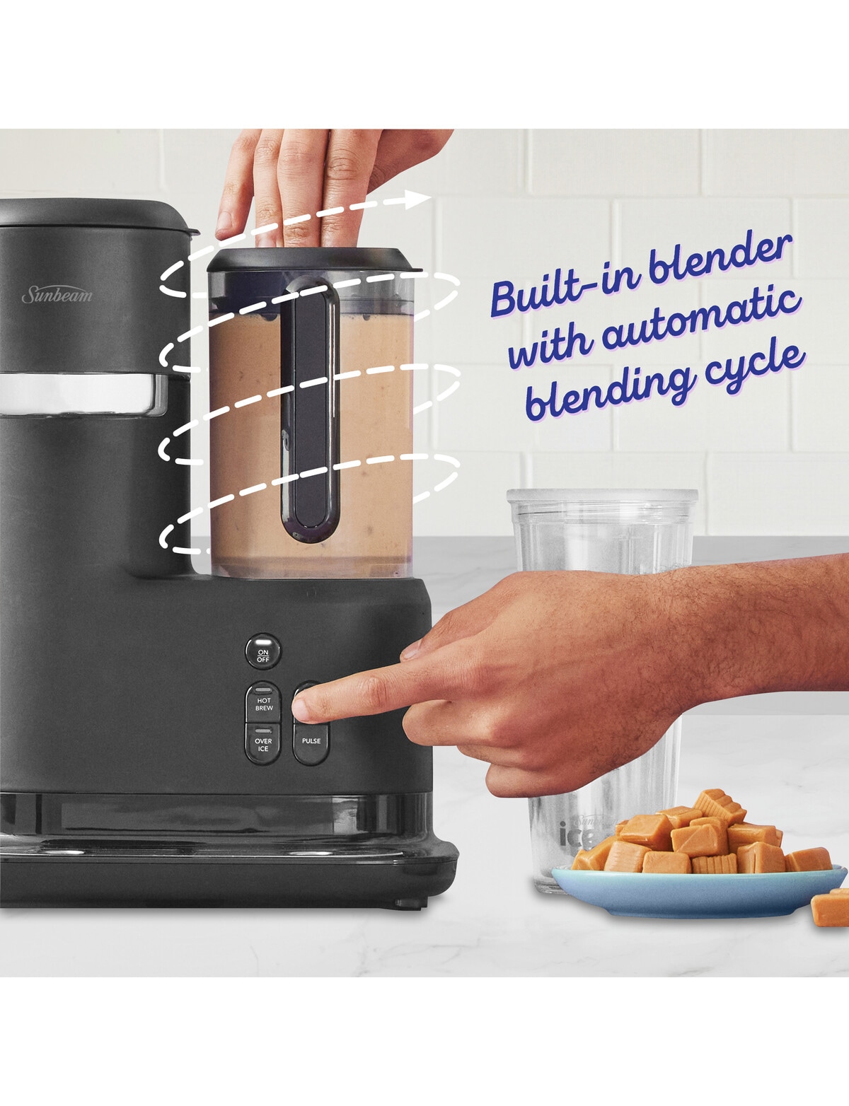 Sunbeam Frappe Iced & Hot Coffee Machine, SDP2000BK - Coffee Machines