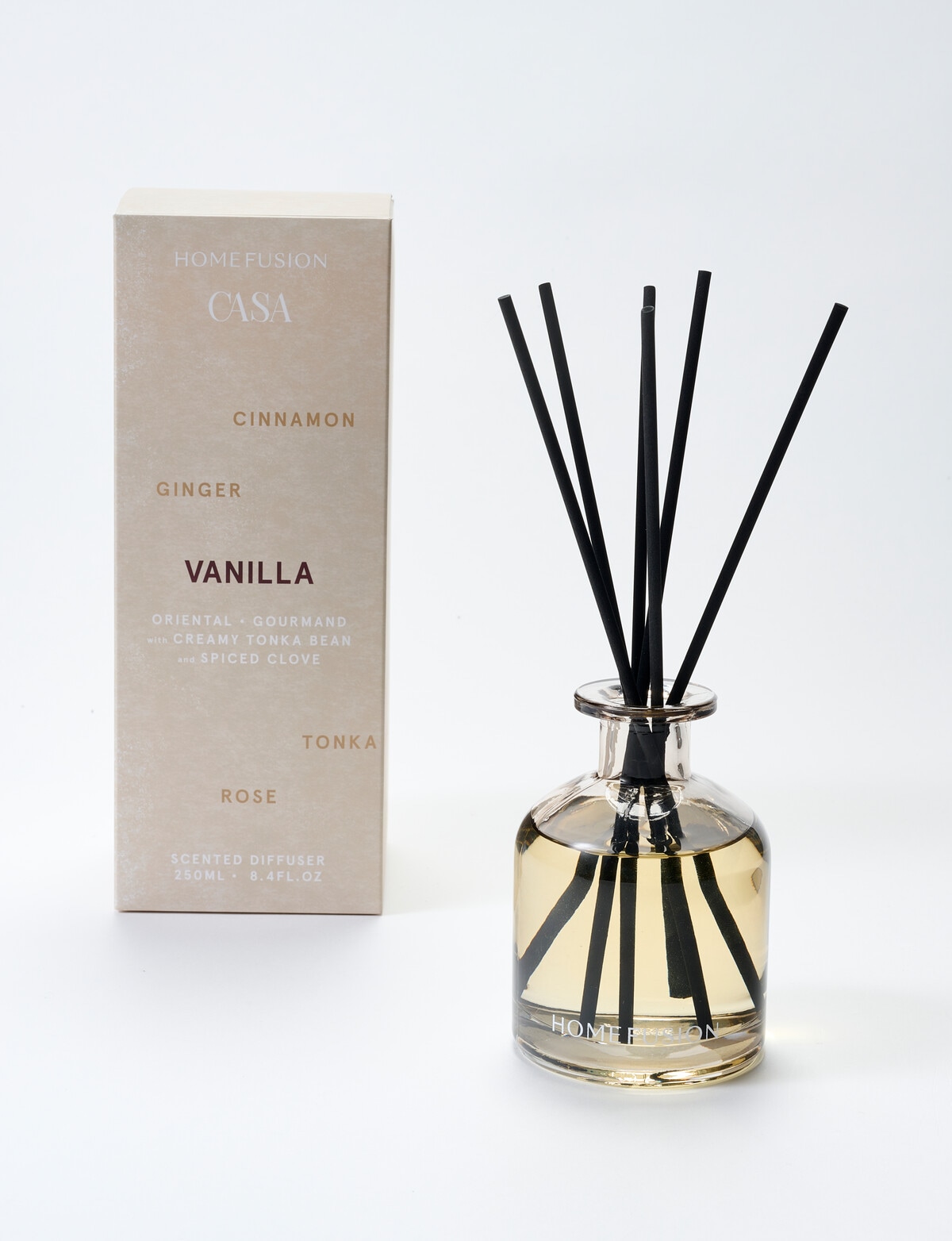 Home Fusion Casa Vanilla Diffuser, 250ml - Candles & Home Fragrance