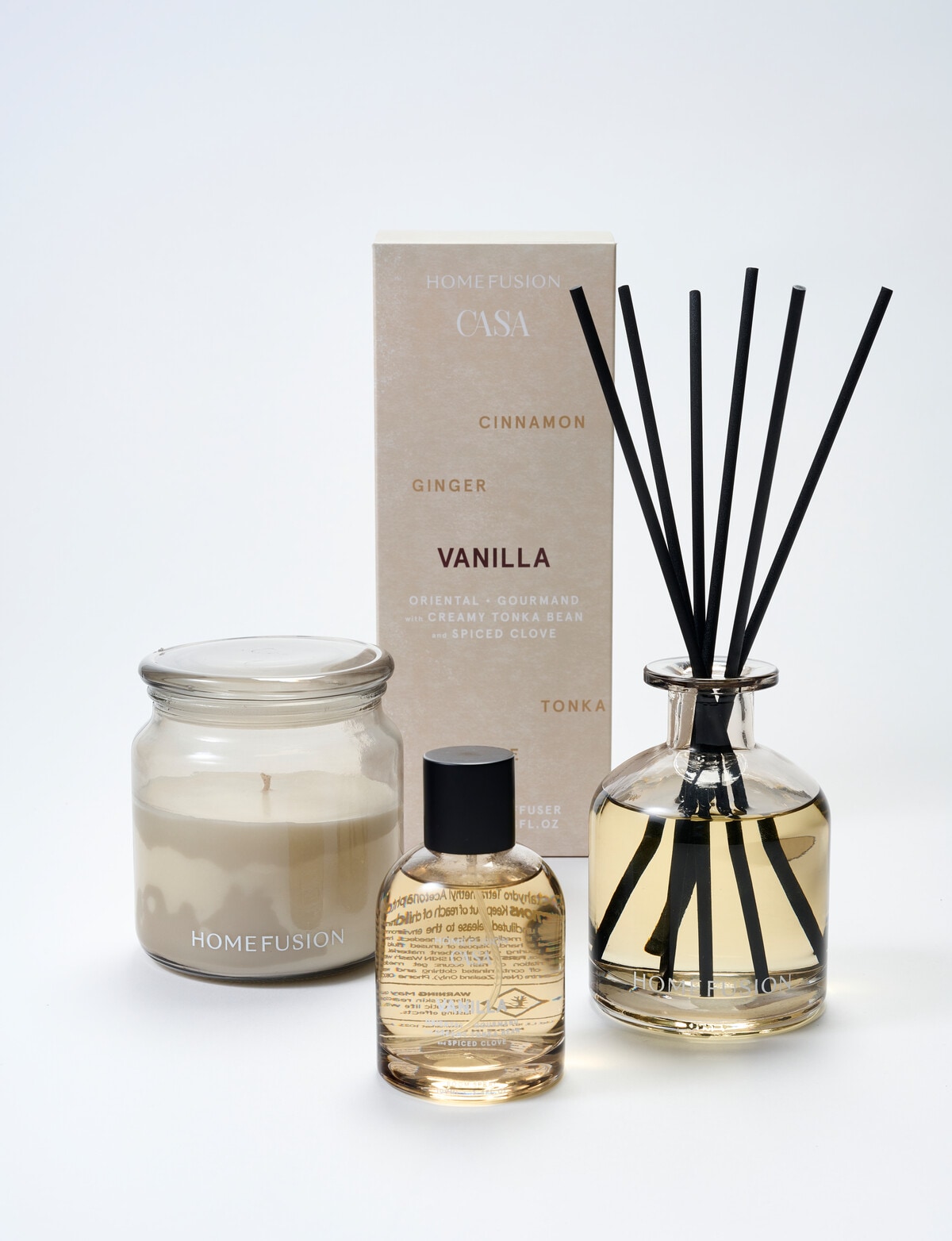 Home Fusion Casa Vanilla Diffuser, 250ml - Candles & Home Fragrance