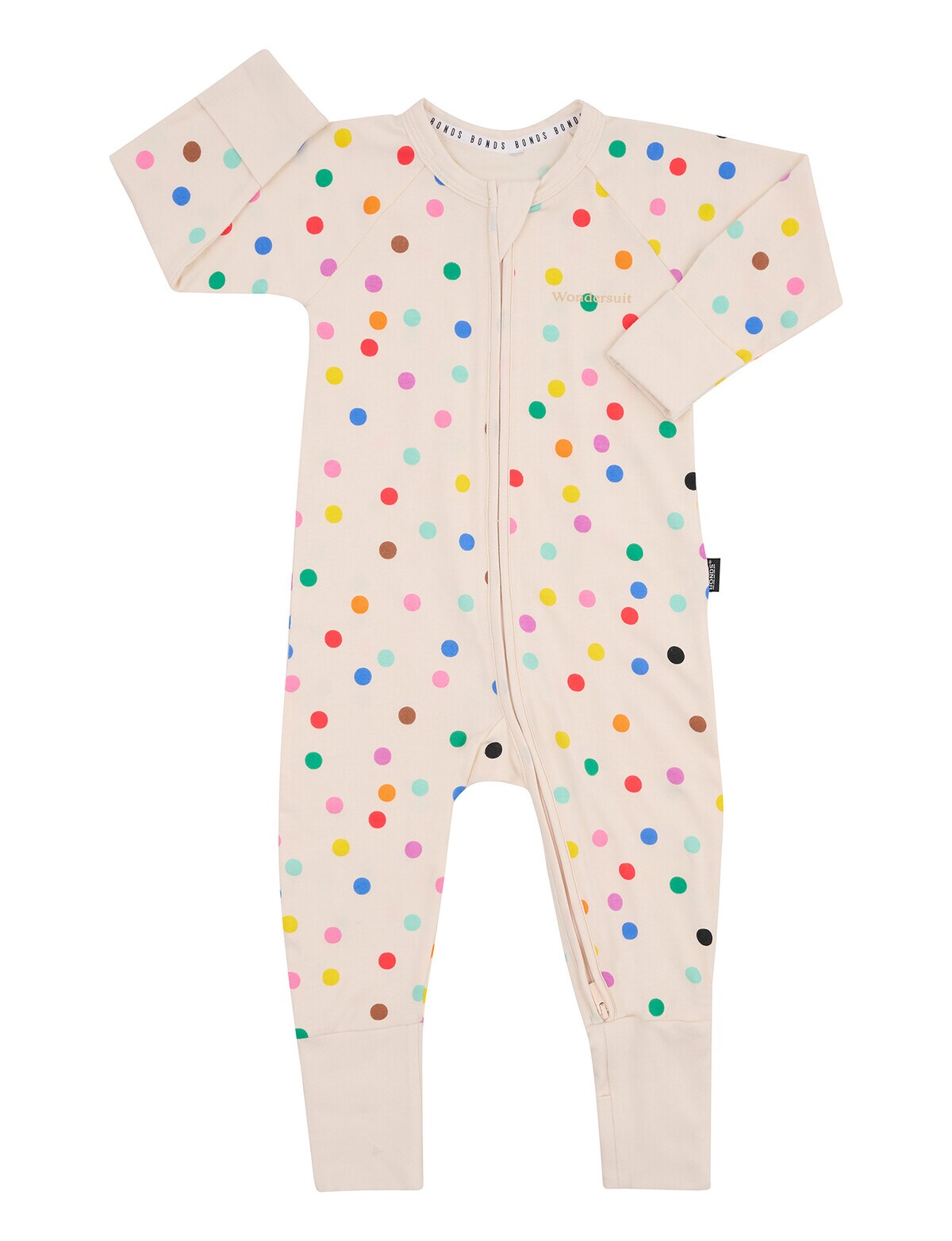 Bonds Pride Zippy Wondersuit, Confetti Love & Macadamia - Sleepwear