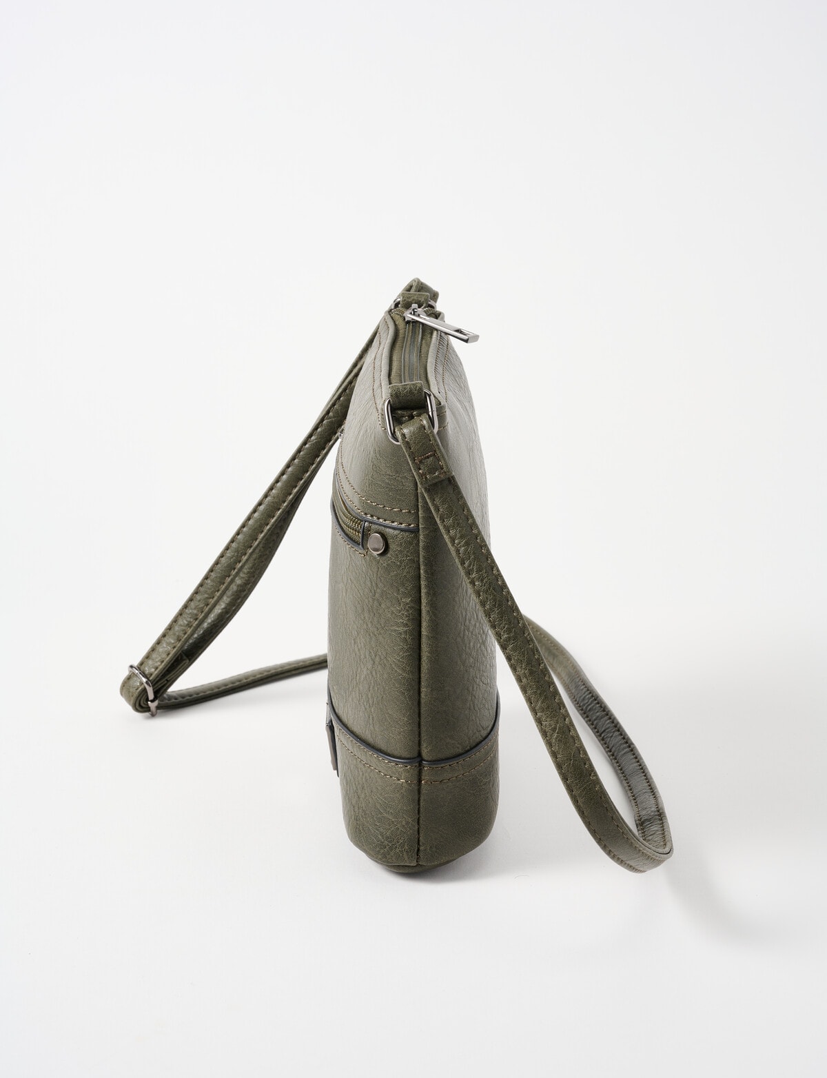 Pronta Moda Lucy Crossbody Bag, Olive - Handbags