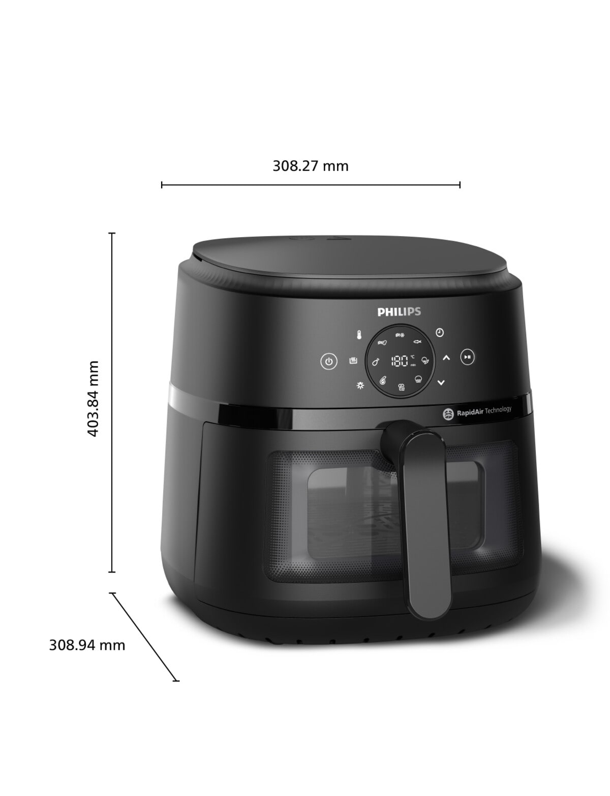 Philips 2000 Series Xl Air Fryer, Black, NA230/00 - Air Fryers