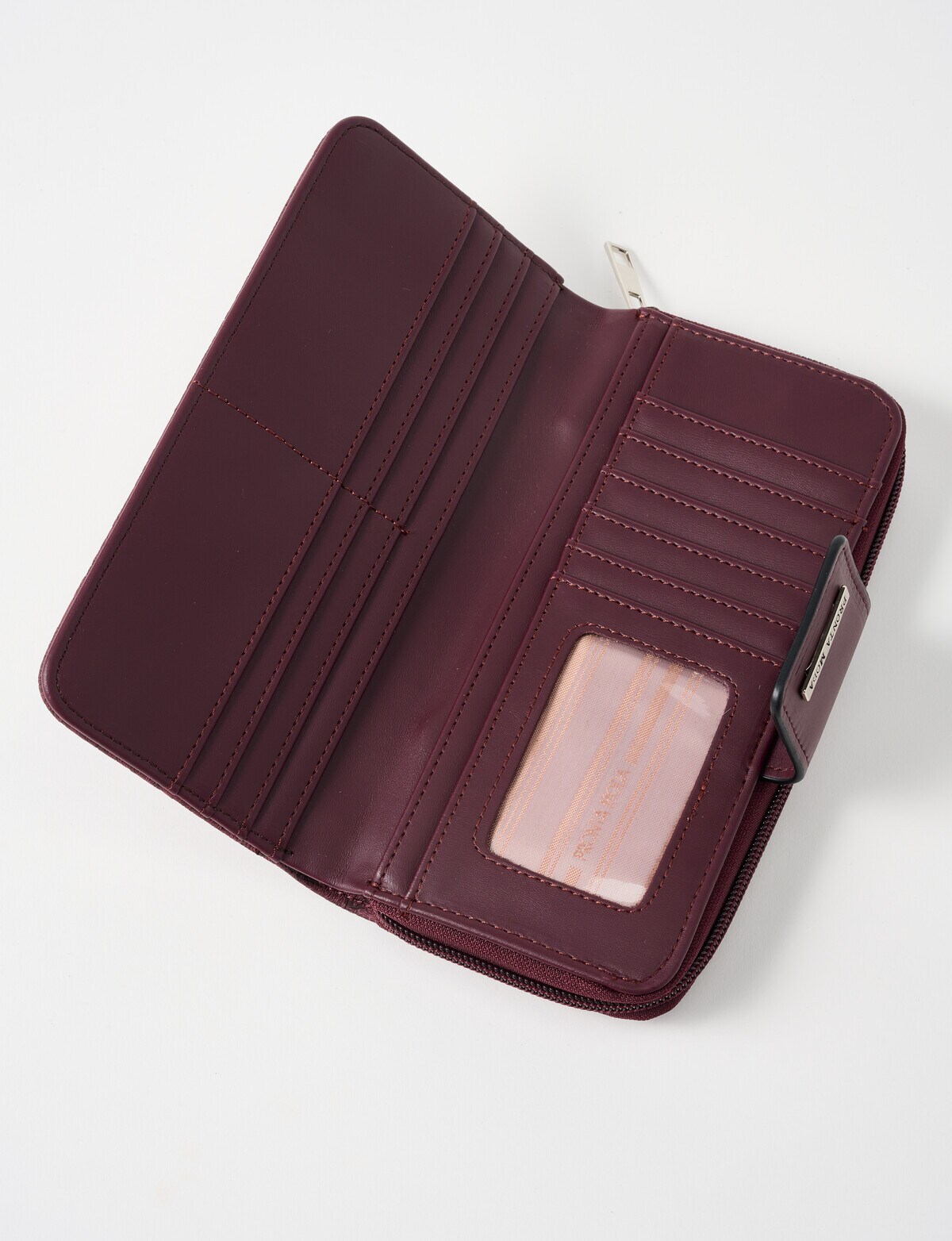 Pronta Moda Lace Embossed Tab Full Wallet, Merlot - Wallets