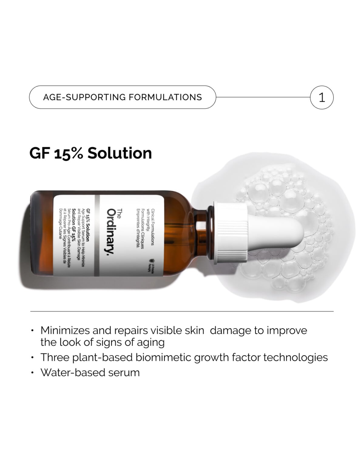 The Ordinary Growth Factors 15% Solution - Moisturisers, Serums & Anti ...