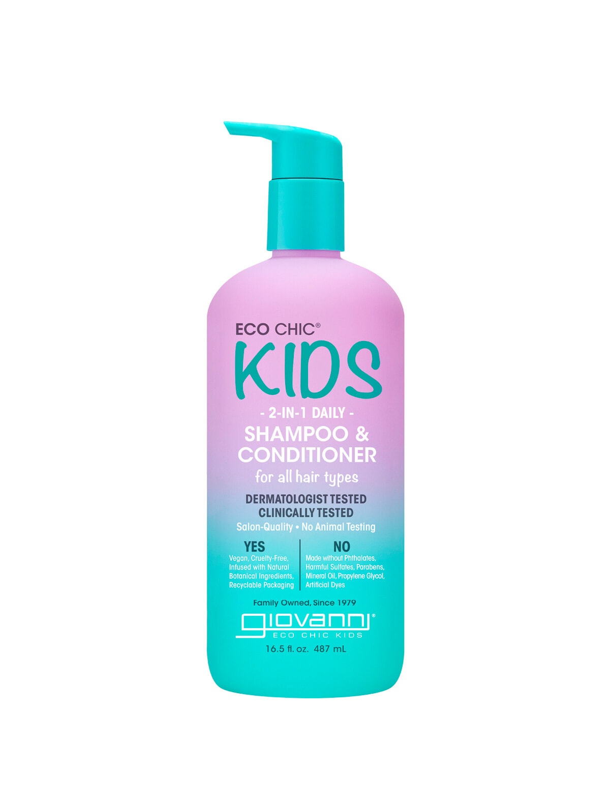 Giovanni Kids 2-in-1 Daily Shampoo & Conditioner - Hair Care & Brushes