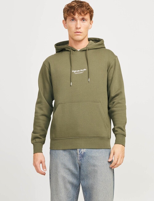 Jack & Jones Vesterbro Sweat Hoodie, Kalamata - Sweatshirts & Hoodies
