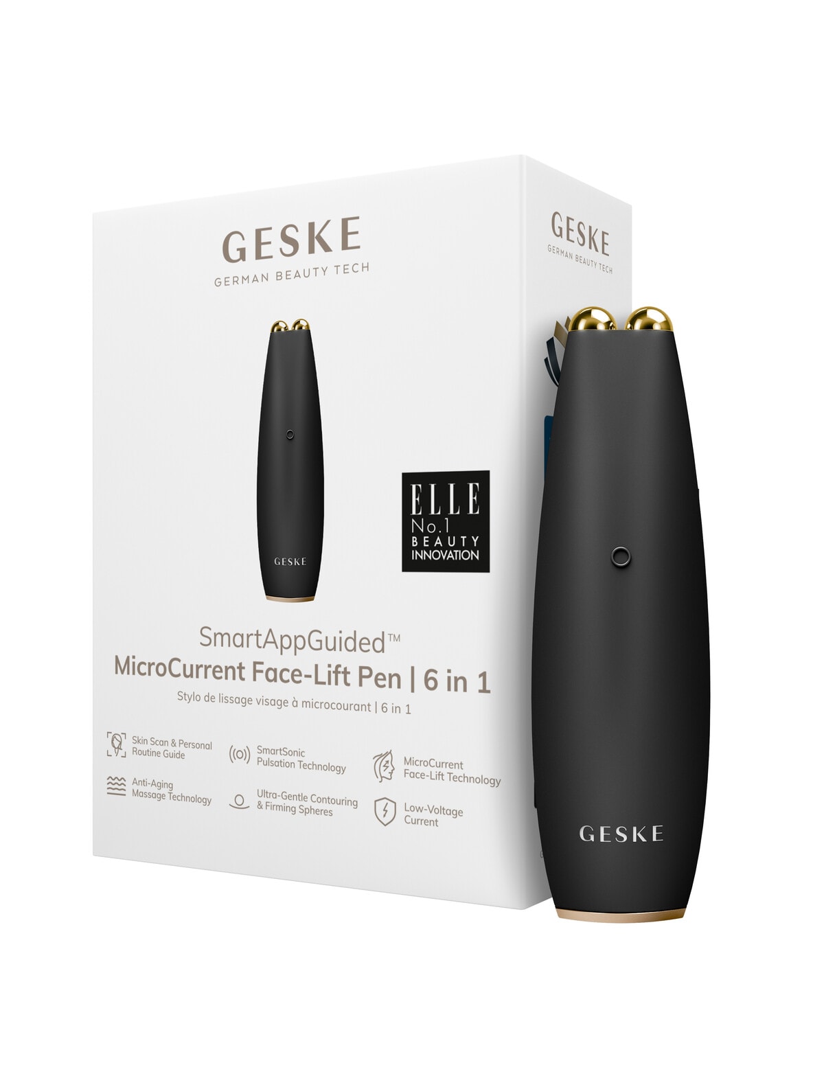 Geske MicroCurrent Face-Lift Pen 6 in 1 - Makeup Brushes & Tools