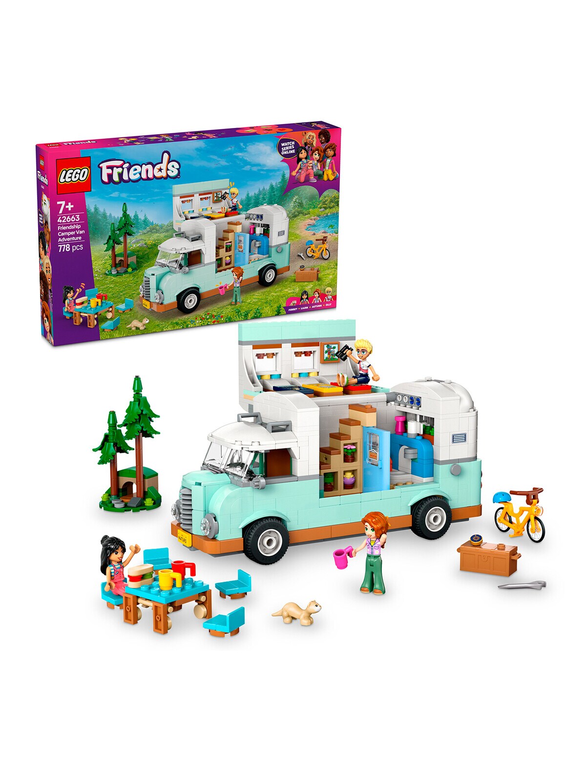 LEGO Friends Friendship Camper Van Adventure, 42663 - Lego & Construction