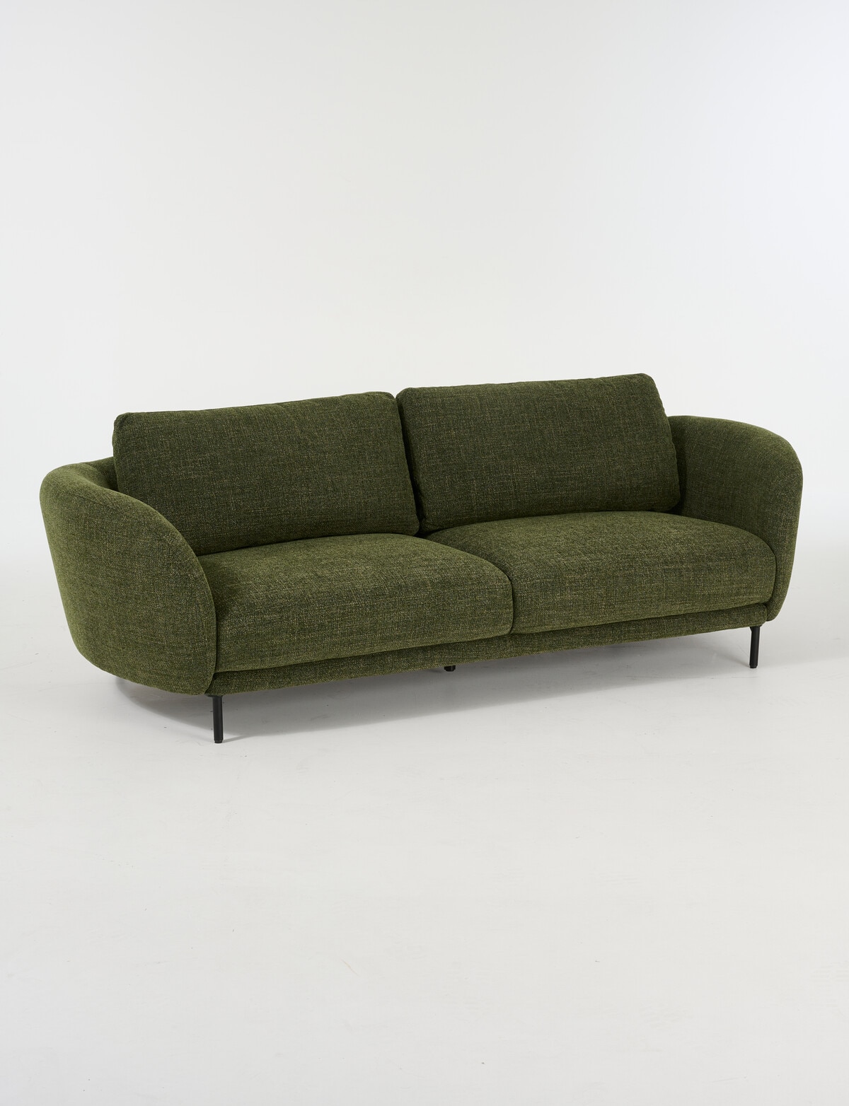 LUCA Furniture Milan Fabric 3 Seater Sofa - Sofas