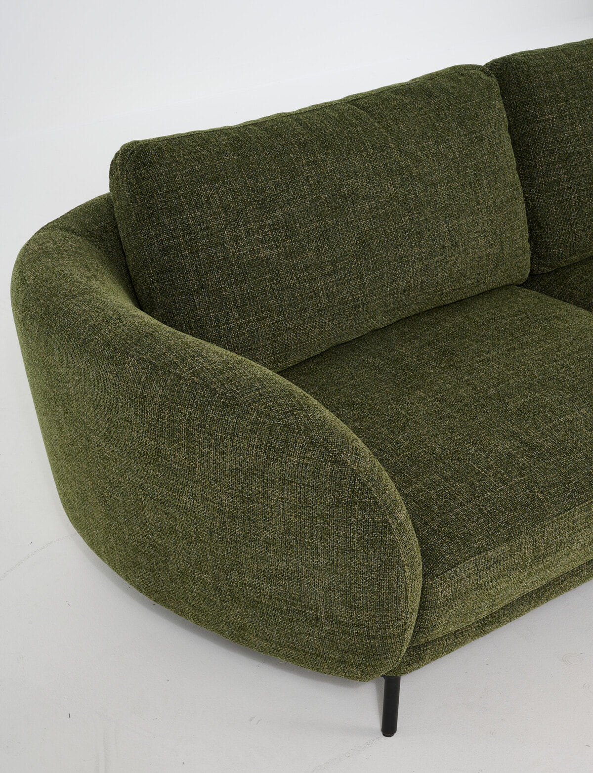 LUCA Furniture Milan Fabric 3 Seater Sofa - Sofas