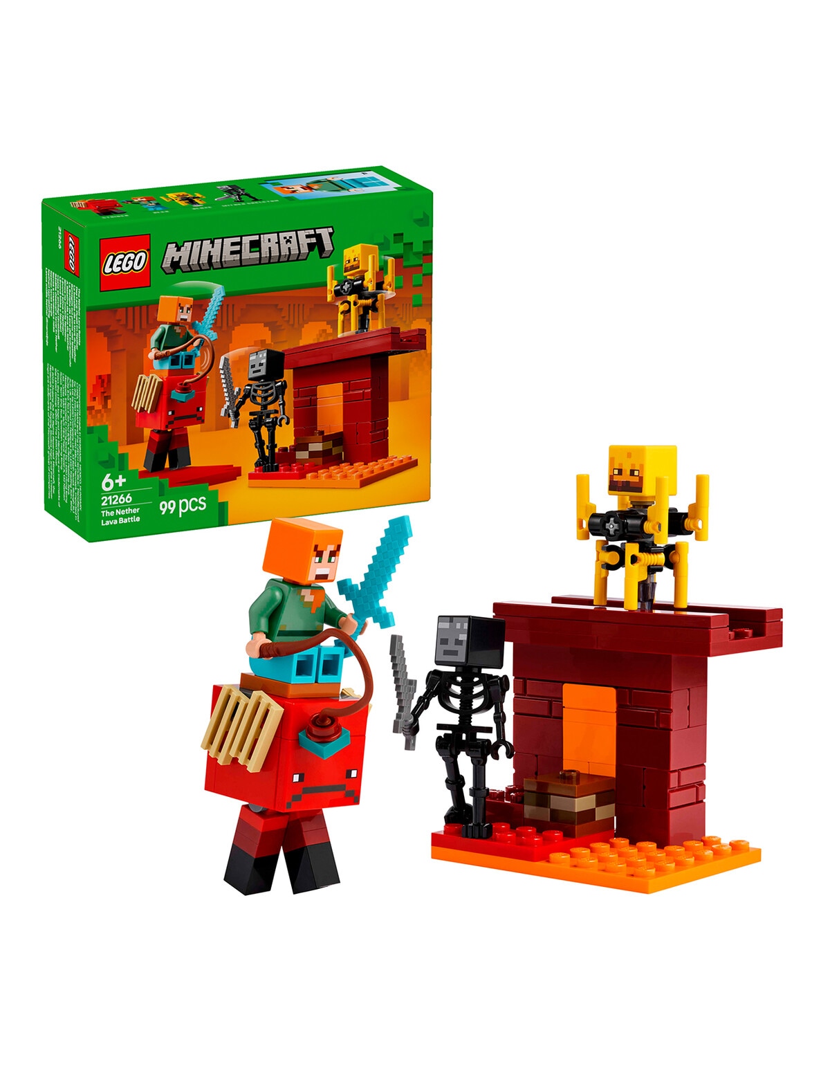 LEGO Minecraft The Nether Lava Battle, 21266 - Lego & Construction