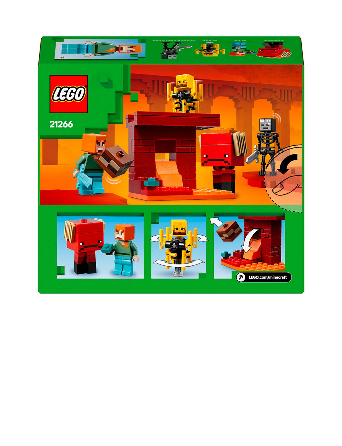 LEGO Minecraft The Nether Lava Battle, 21266 - Lego & Construction