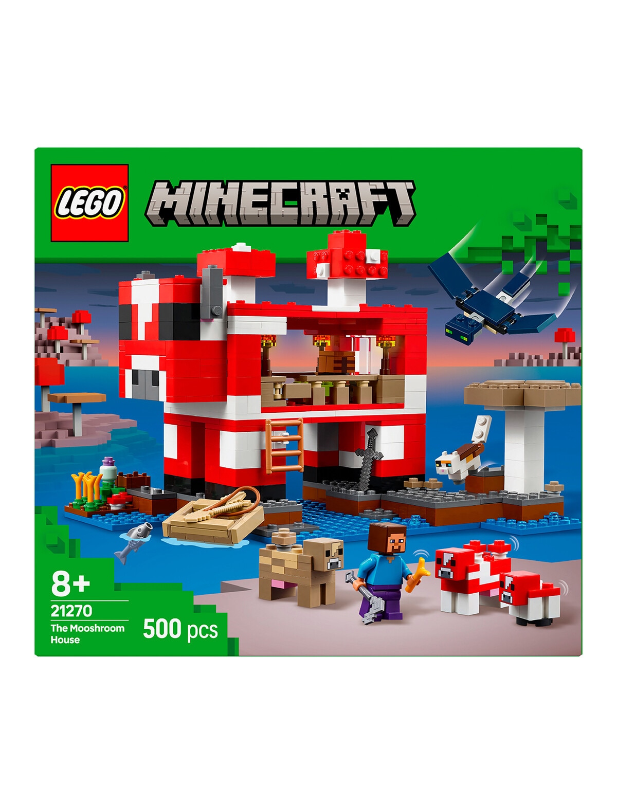 LEGO Minecraft The Mooshroom House, 21270 - Lego & Construction