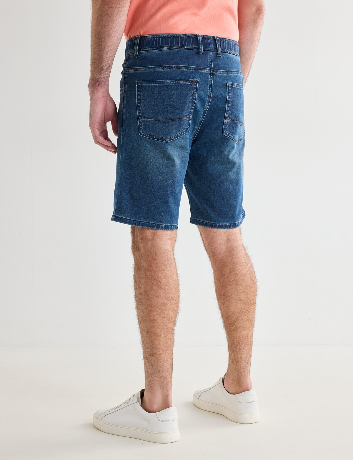 Chisel Knit Denim Indigo Short, Indigo - Shorts