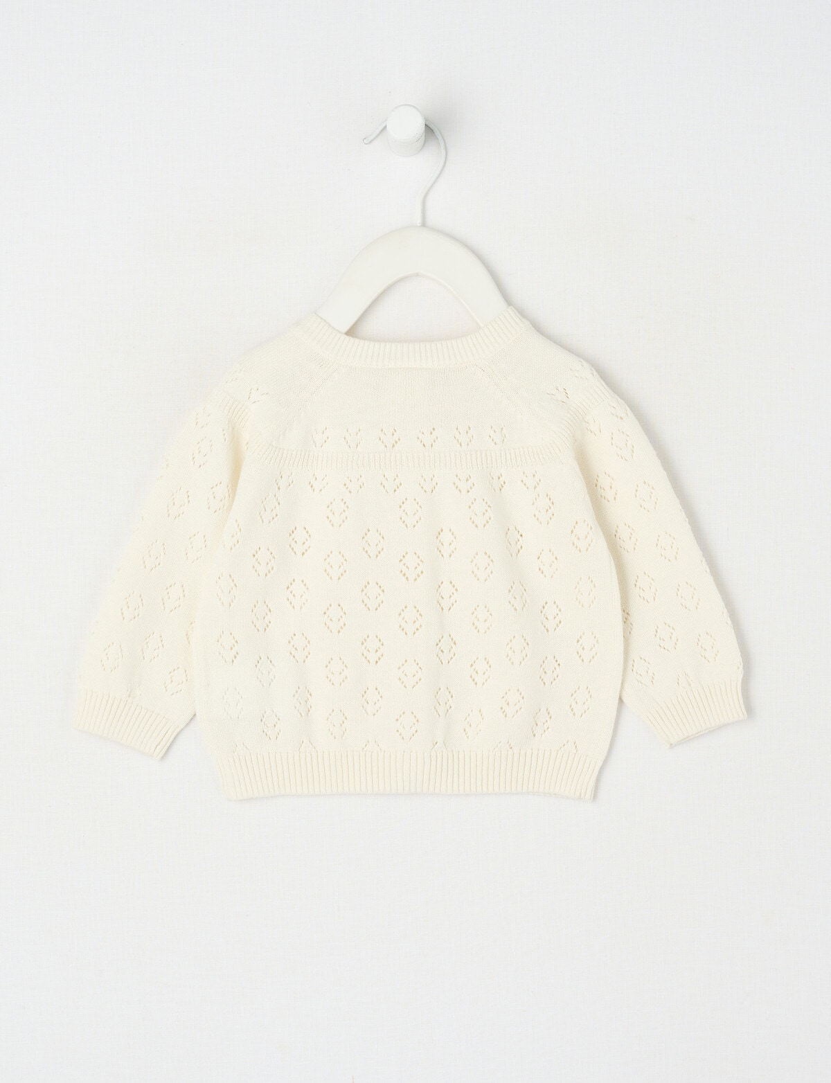 Little Bundle Knit Cardian, Vanilla - Knitwear
