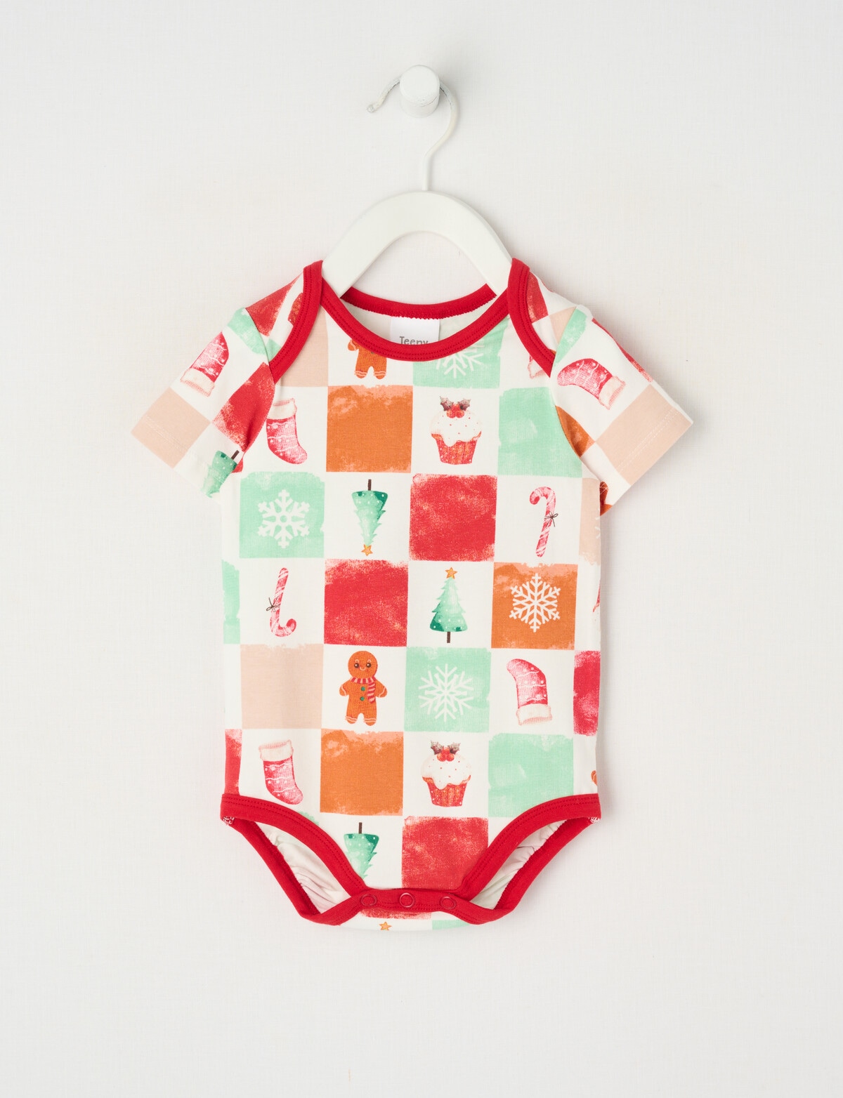 Teeny Weeny Christmas Novelty Gingerbread Man Short-Sleeve Bodysuit ...