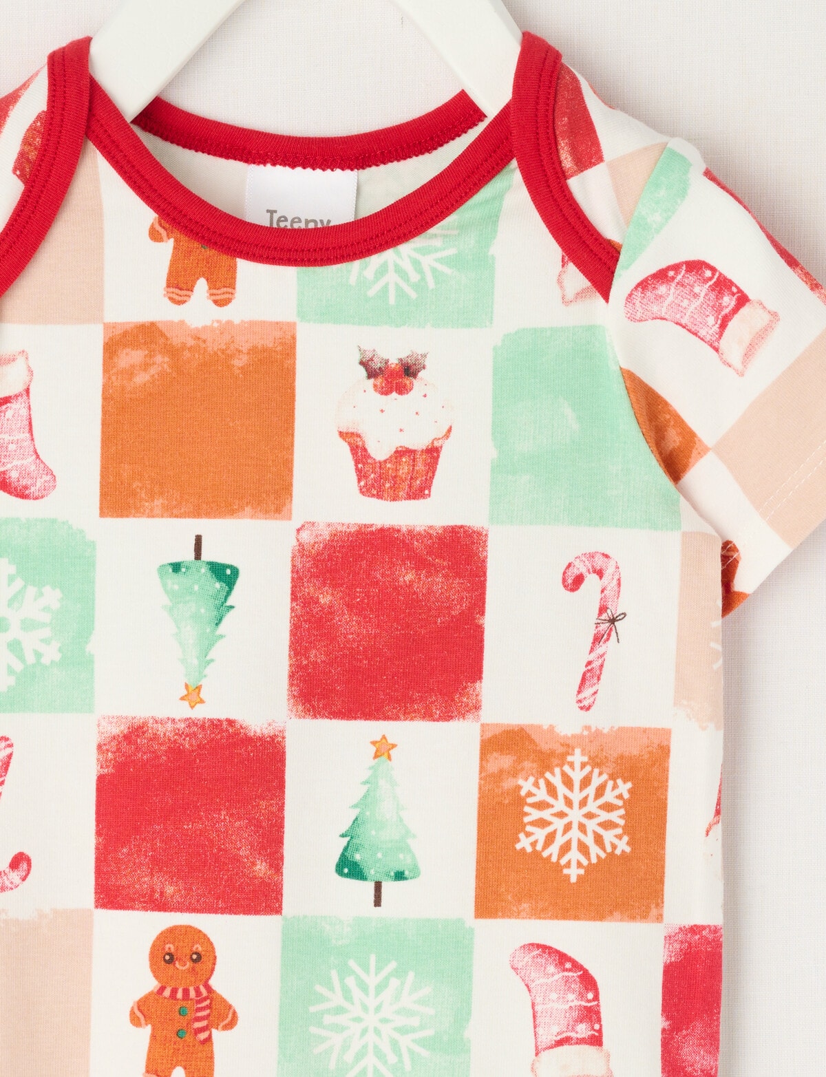 Teeny Weeny Christmas Novelty Gingerbread Man Short-Sleeve Bodysuit ...