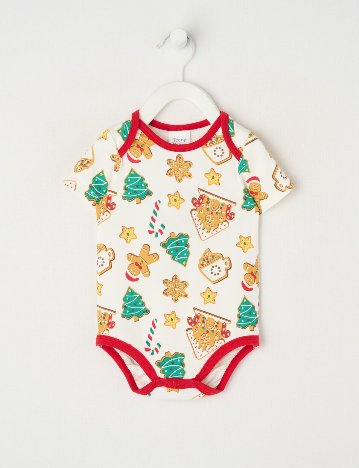 Teeny Weeny Christmas Novelty Gingerbread Cookie Short-Sleeve Bodysuit ...