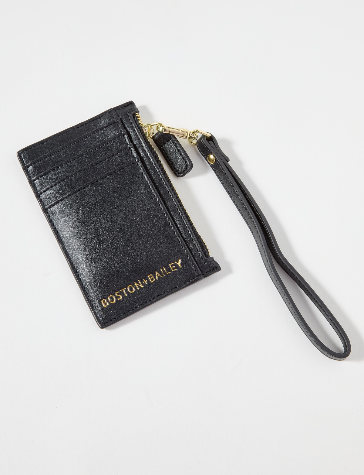 Boston + Bailey Wrist Handle Card Holder, Black - Wallets