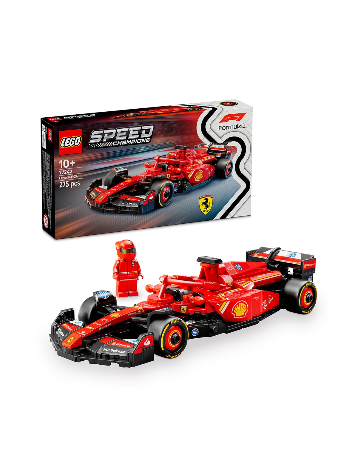 LEGO Speed Champions Ferrari SF-24 F1® Race Car, 77242 - Lego ...