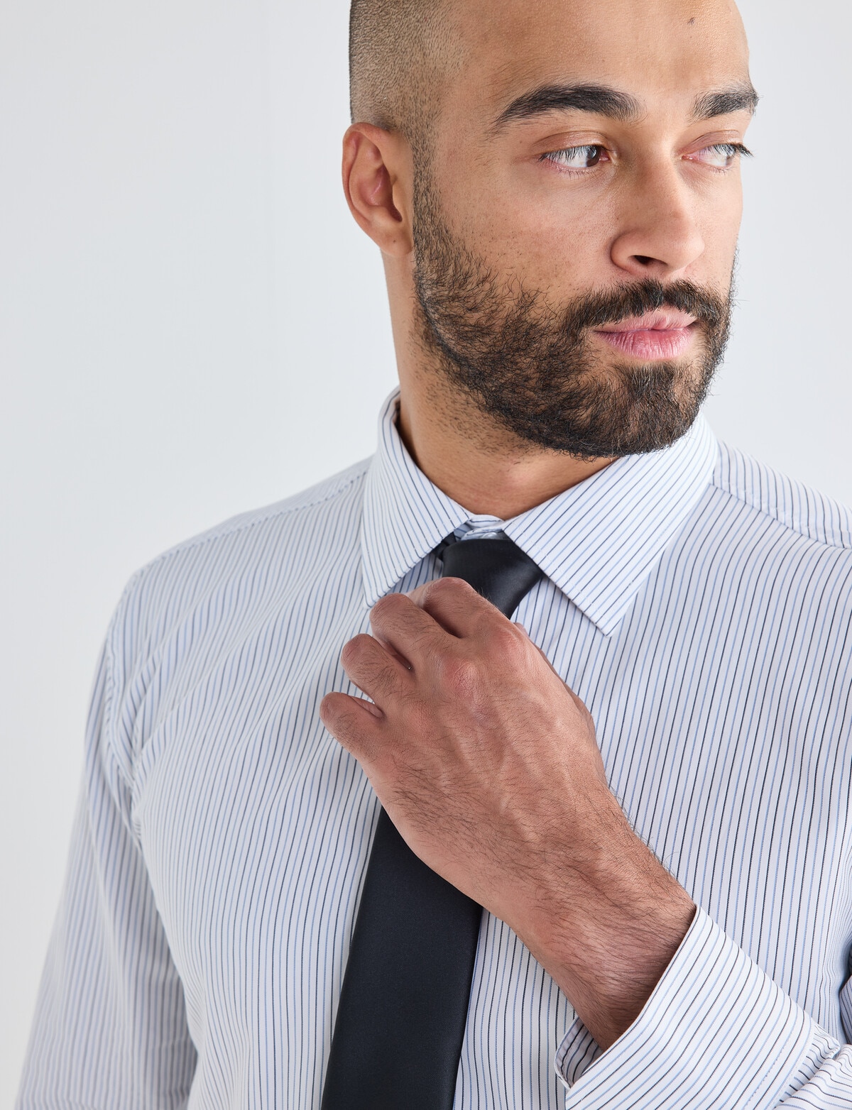 Laidlaw + Leeds Multi Stripe Long Sleeve Shirt, White - Formal Shirts