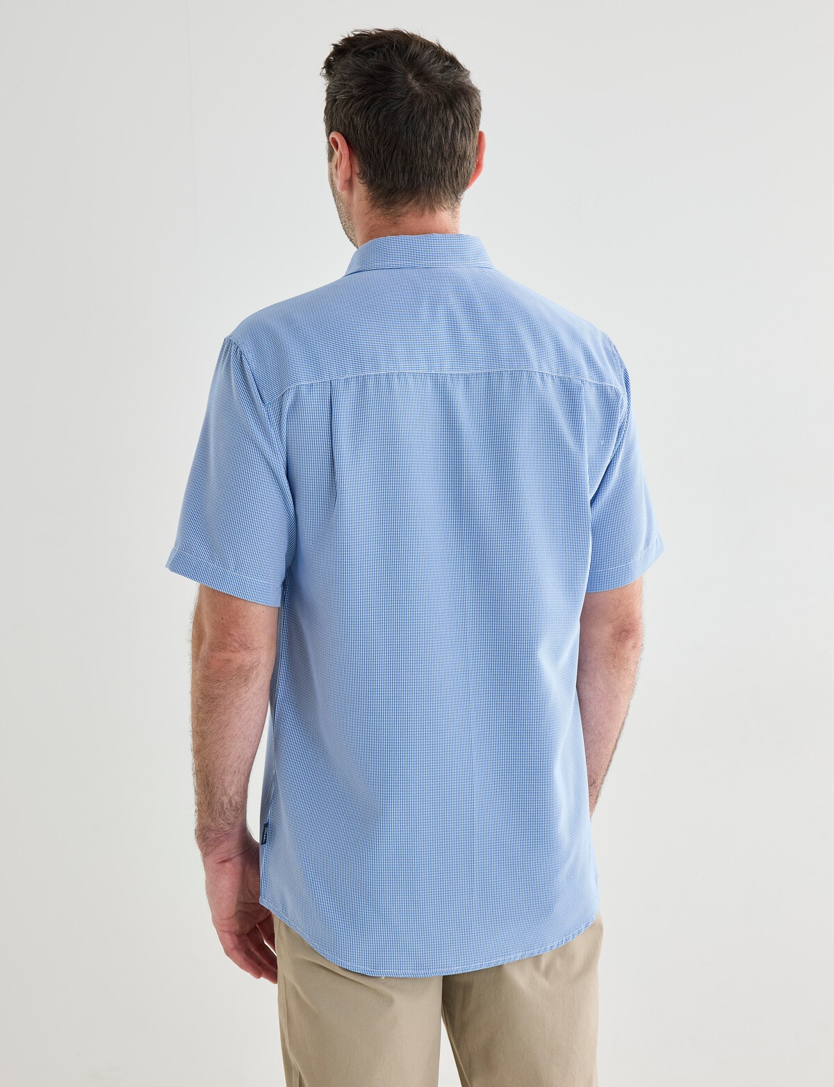 Chisel Short Sleeve Soft Touch Shirt, Blue - Casual Shirts