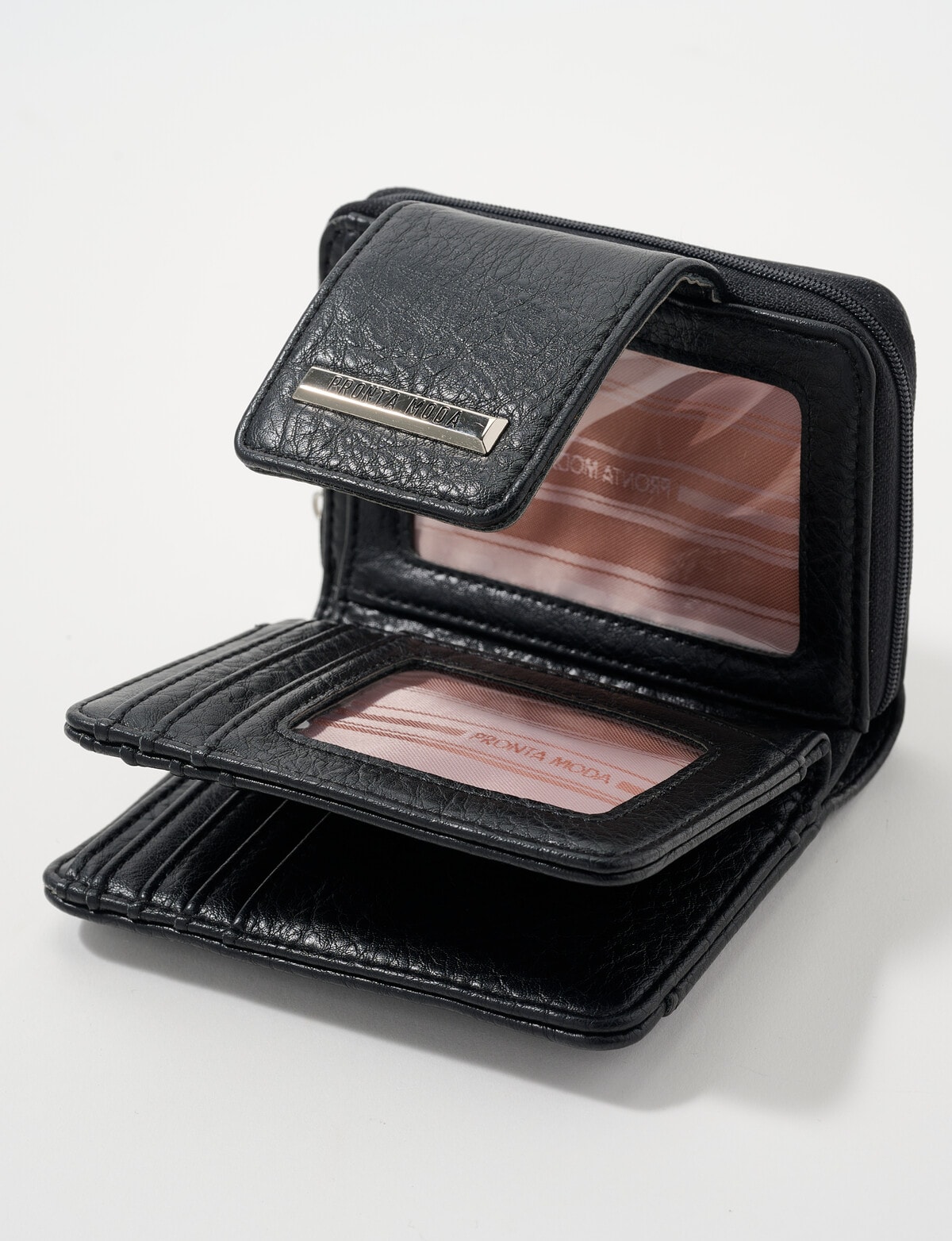 Pronta Moda Tab Wallet, Black - Wallets
