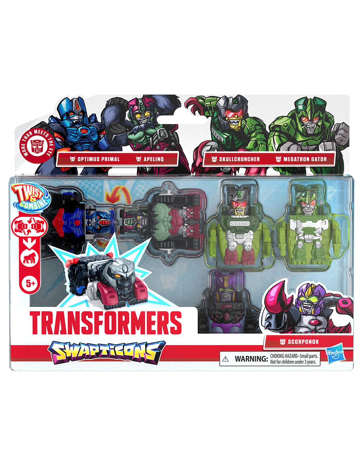 Transformers Swapticons Wild Jungle Mission, 5-Pack - Action Figures