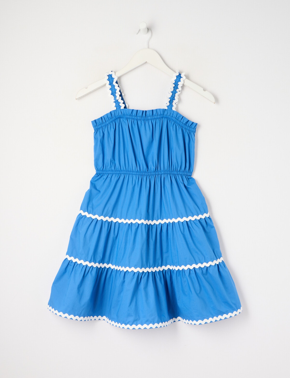 Switch Tiered Ric Rac Dress, Cobalt - Dresses
