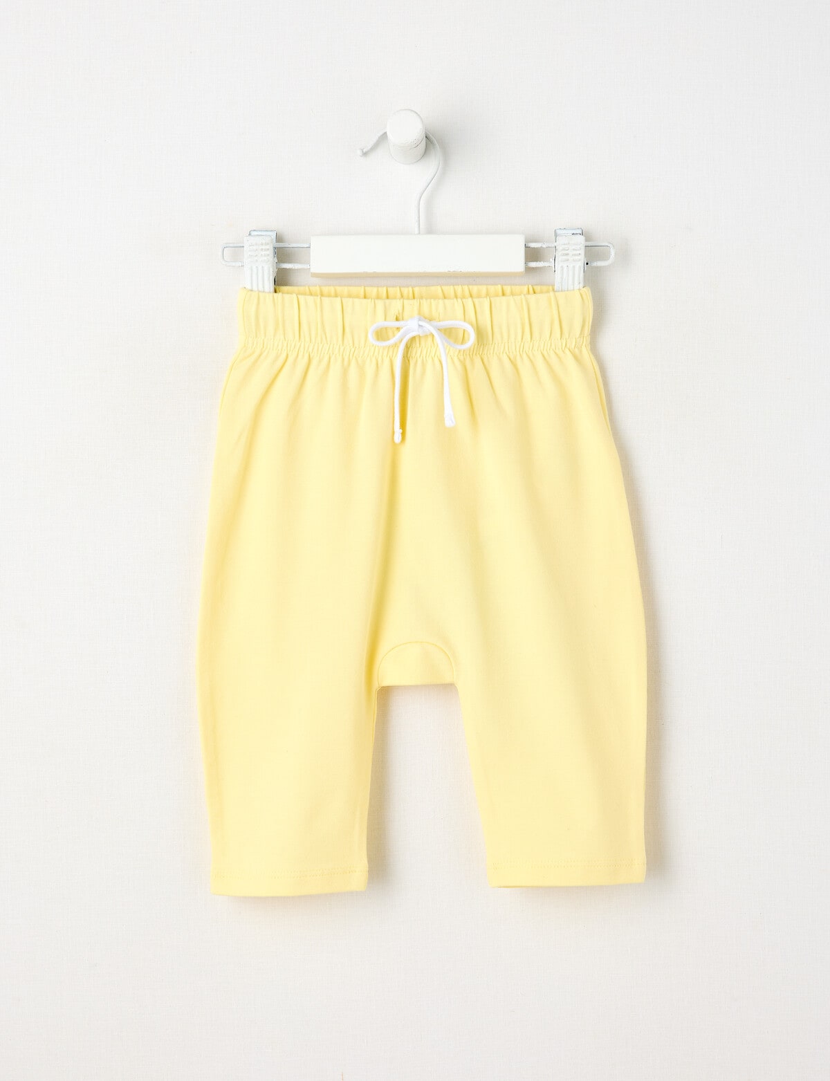 Little Bundle Essentials Stretch Cotton Pant, Yellow & White - Pants ...