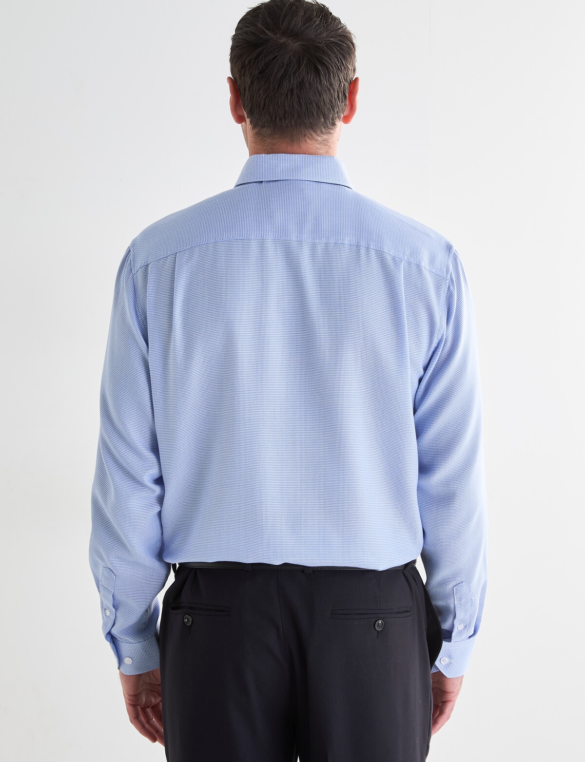 Chisel Dobby Long Sleeve Shirt, Light Blue - Formal Shirts