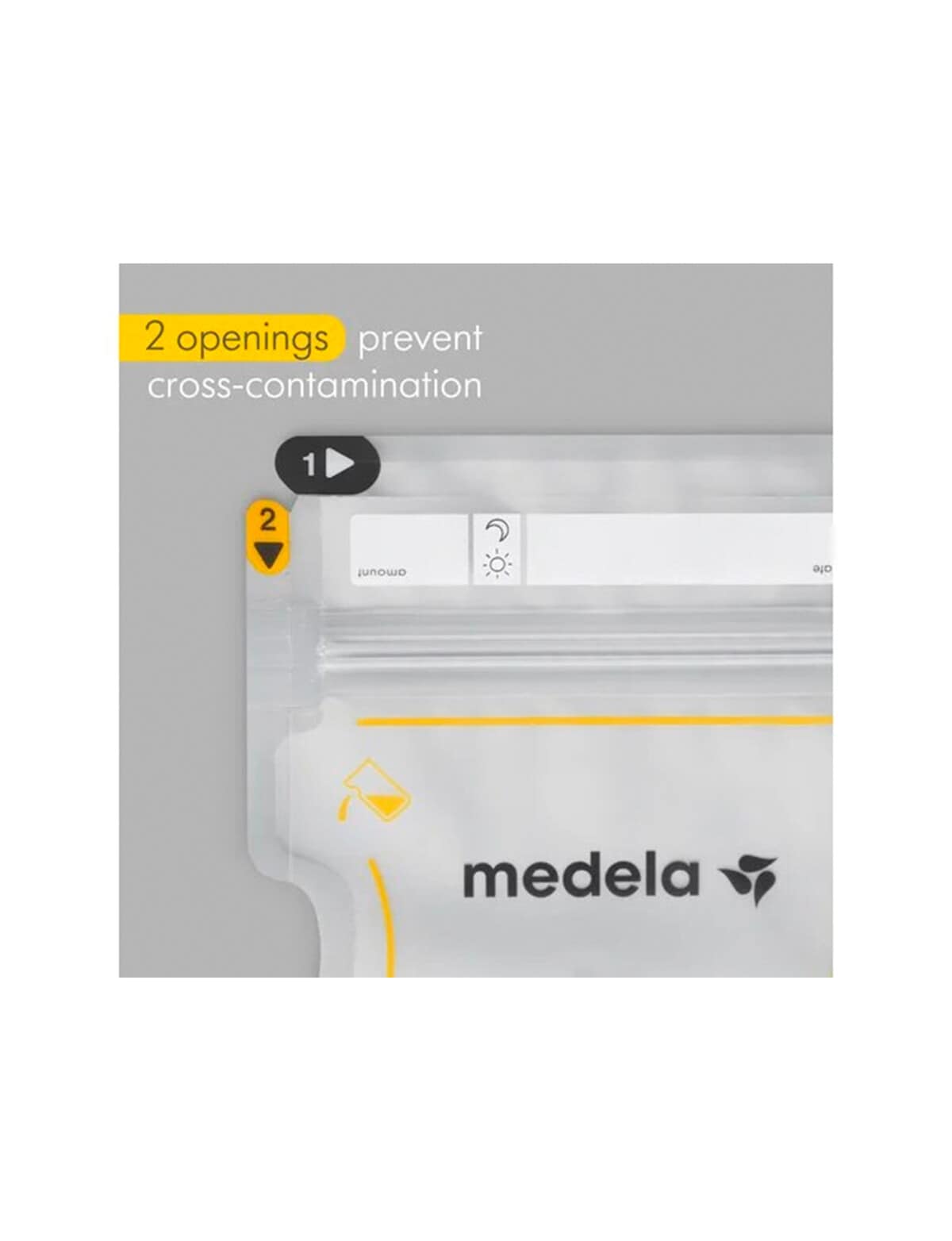Medela Easy Pour Breast Milk Storage Bags, 25-Pieces - Feeding