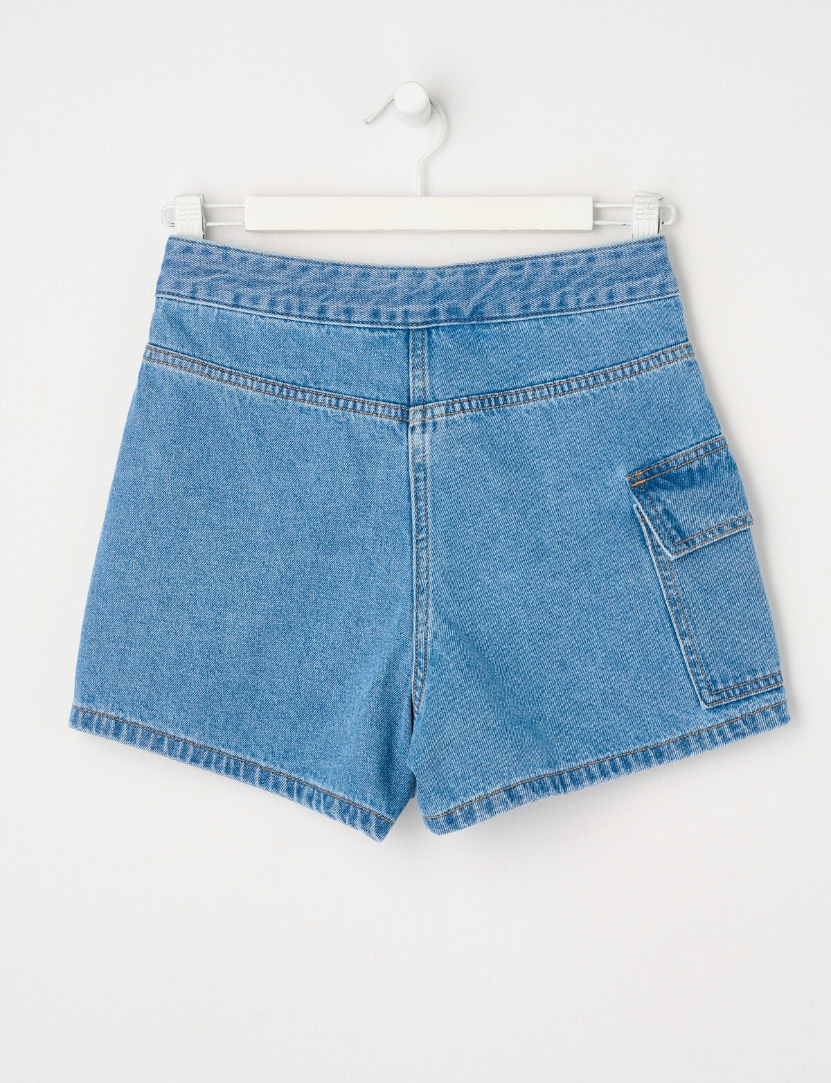 Switch Denim Skort Cargo, Mid Blue - Skirts